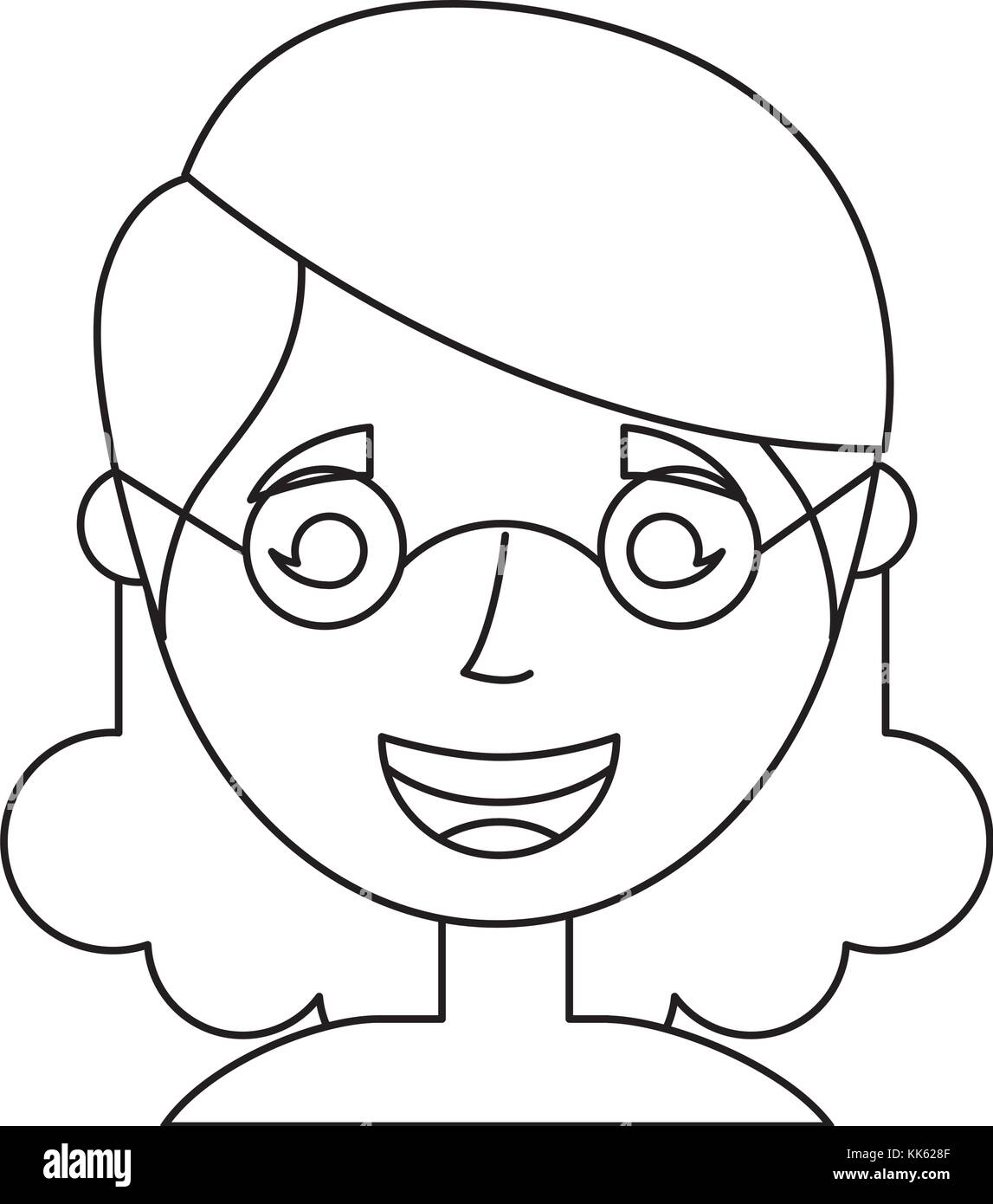 old woman face lady grandma cartoon Stock Vector Image & Art - Alamy