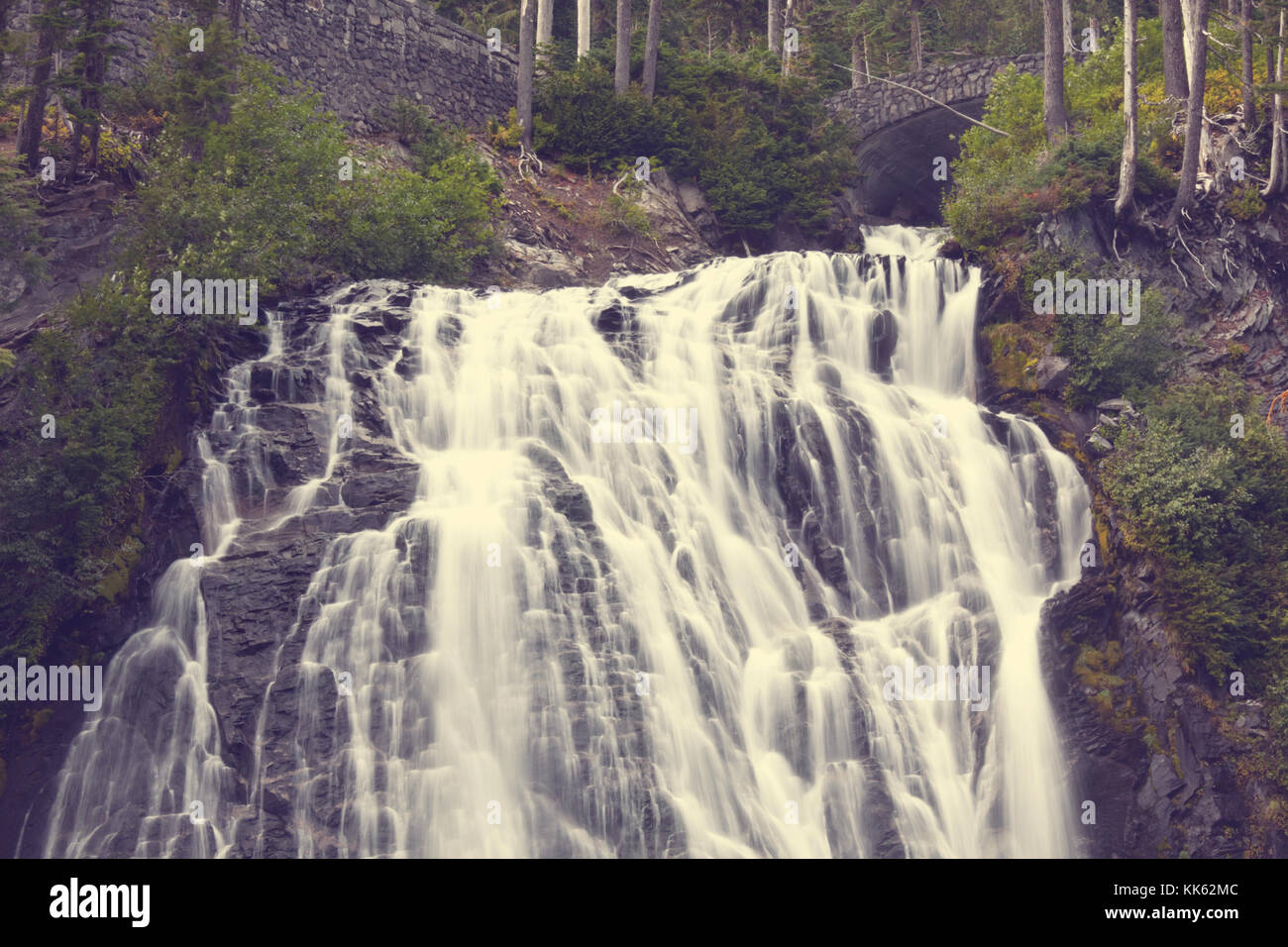 Waterfall movement in the stone Stock Photo - Alamy