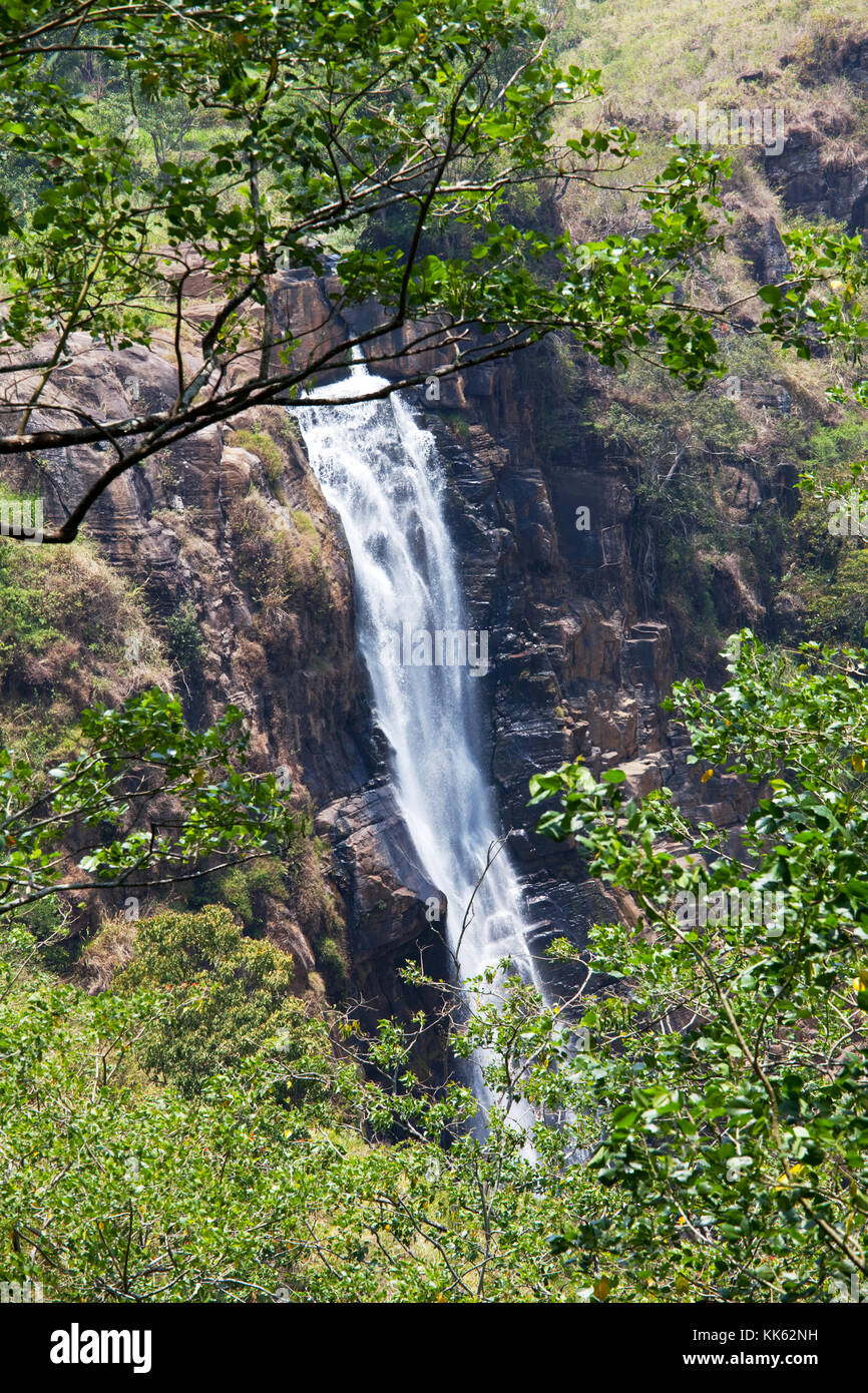 Waterfall on Sri Lanka,Horton Place Stock Photo - Alamy