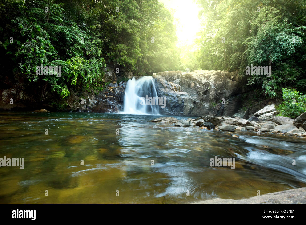 Waterfall on Sri Lanka,Horton Place Stock Photo - Alamy