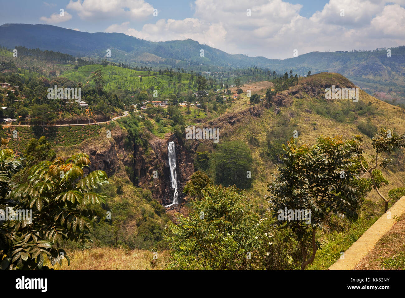 Waterfall on Sri Lanka,Horton Place Stock Photo - Alamy