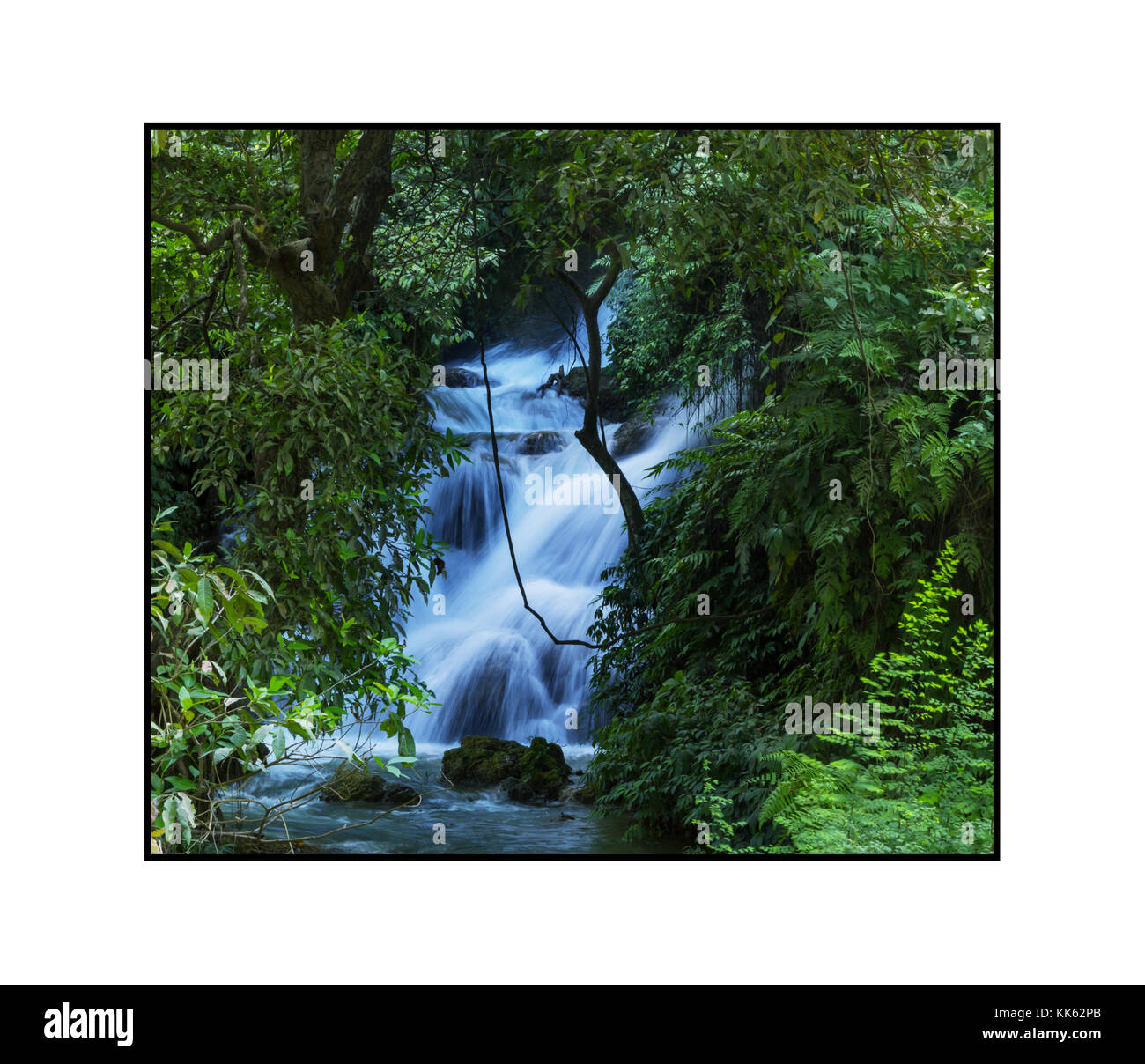 Misty waterfall Cut Out Stock Images & Pictures - Alamy