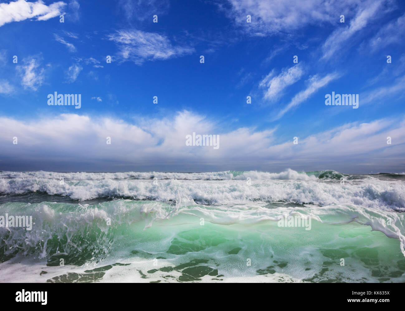 Wave on the beach Stock Photo - Alamy