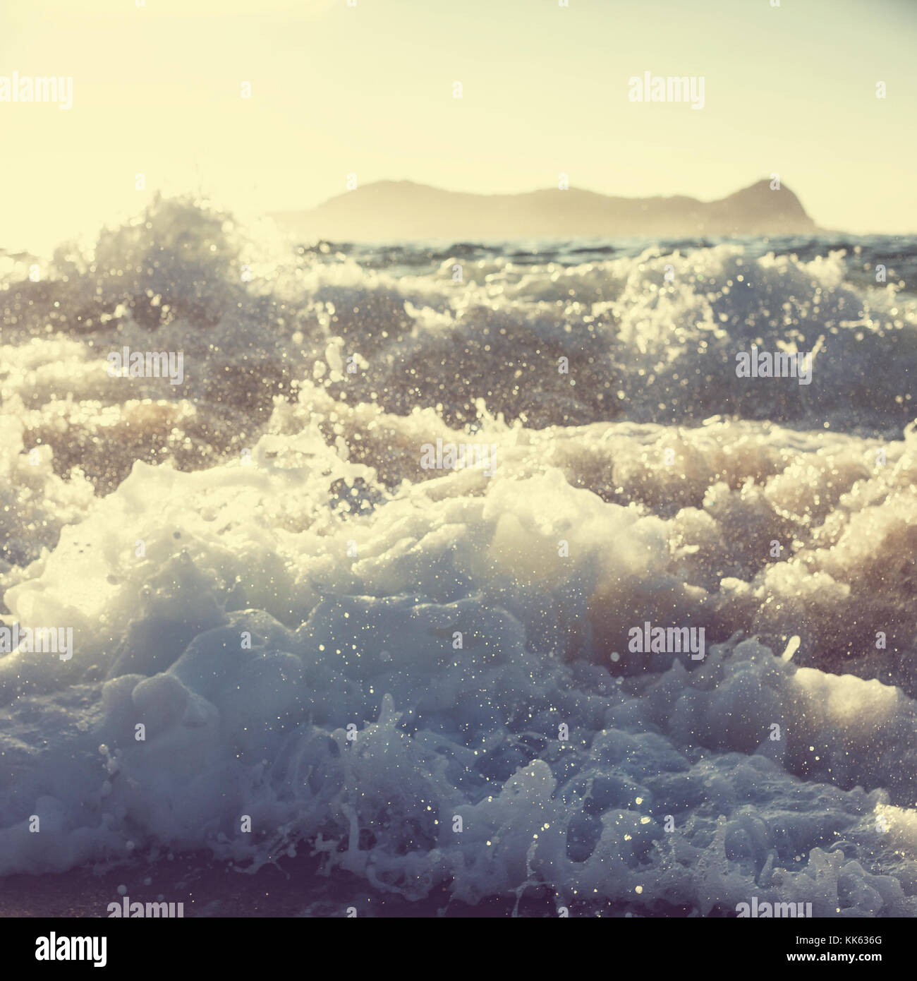 Wave on the beach Stock Photo - Alamy