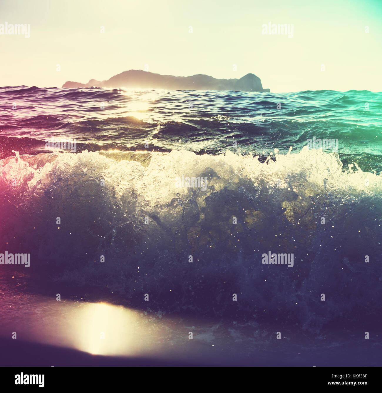 Wave on the beach Stock Photo - Alamy