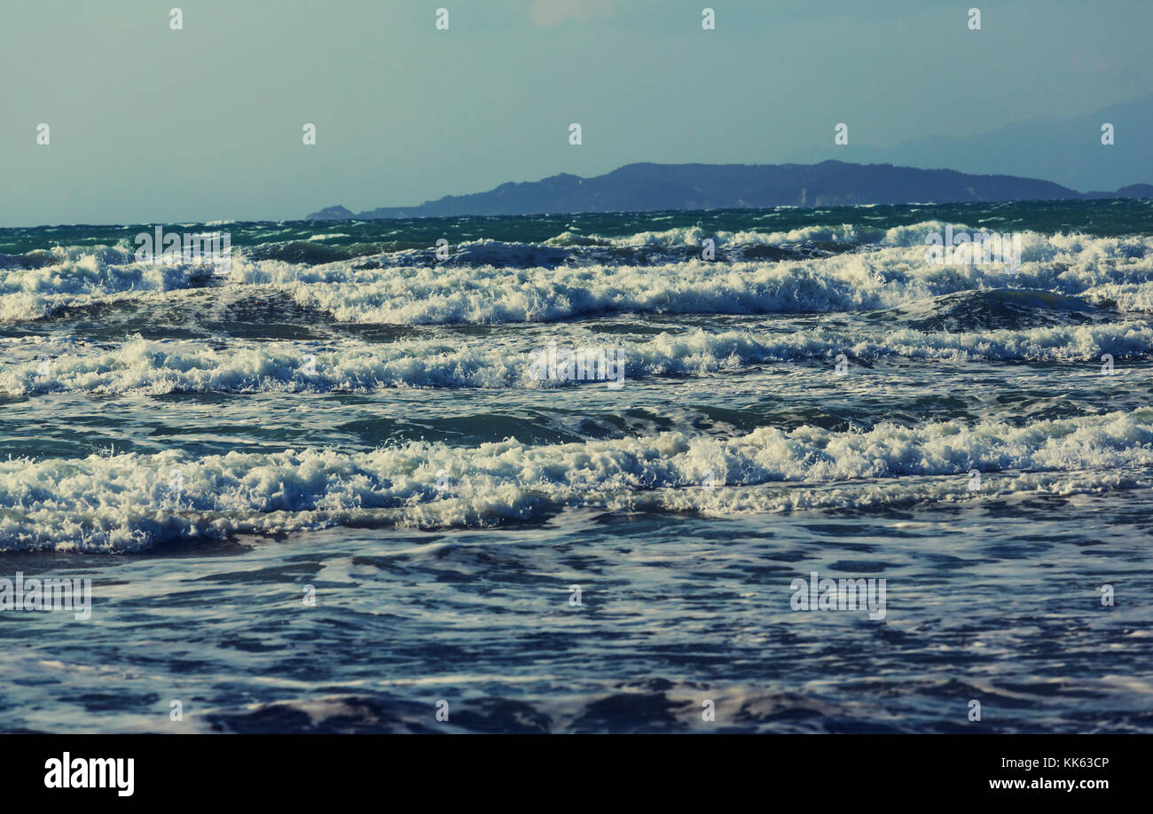 Wave on the beach Stock Photo - Alamy
