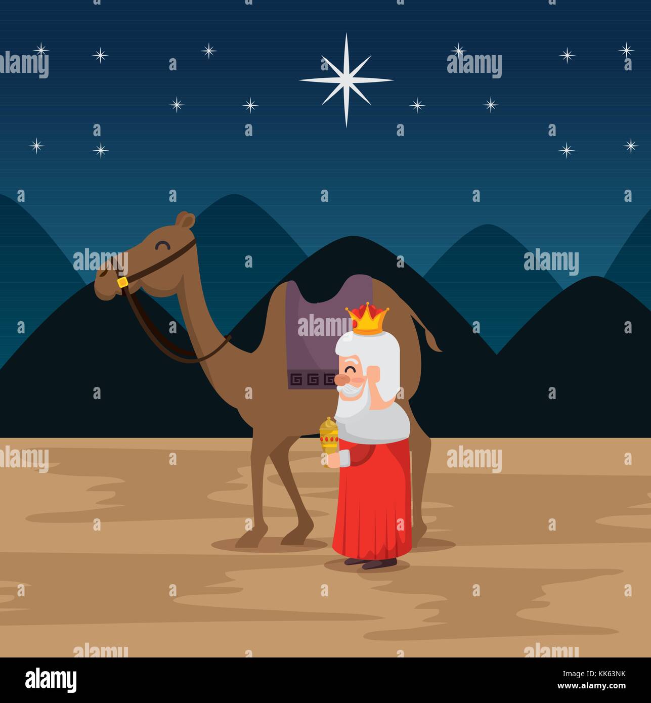 Three kings child drawing hi-res stock photography and images - Alamy
