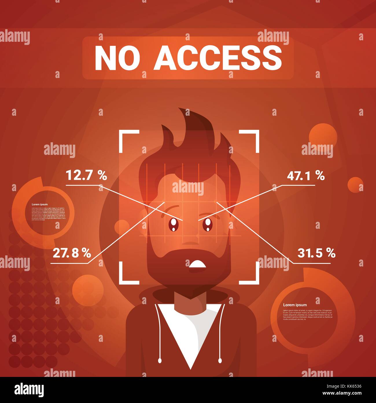 Man Getting No Access After Face Identification Scanning Modern