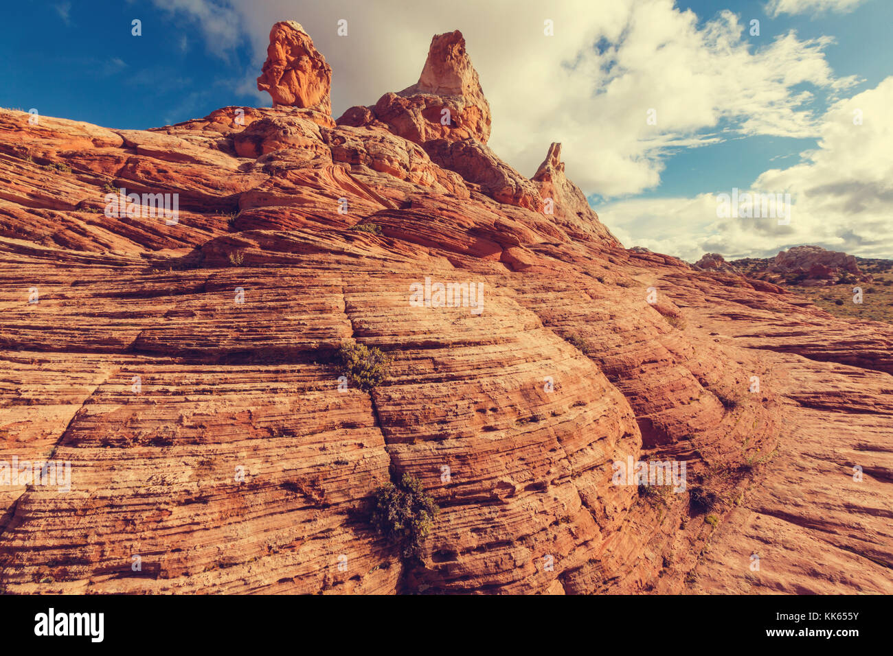 Vermilion Cliffs National Monument Landscapes at sunrise Stock Photo ...