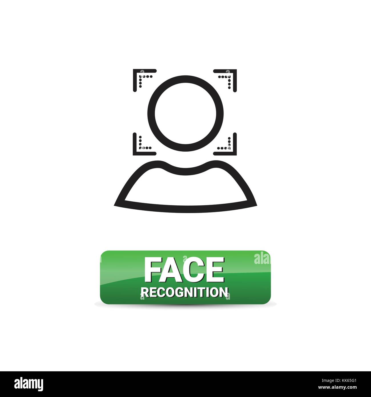 Face Recognition Button Access Control System Scanning Technology Biometrical Identification