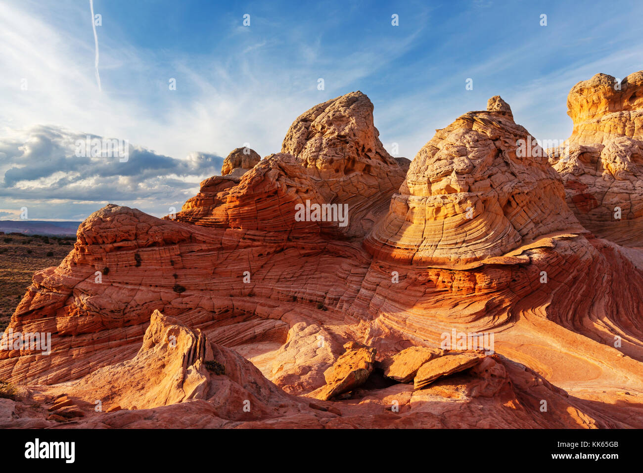 Vermilion Cliffs National Monument Landscapes at sunrise Stock Photo ...