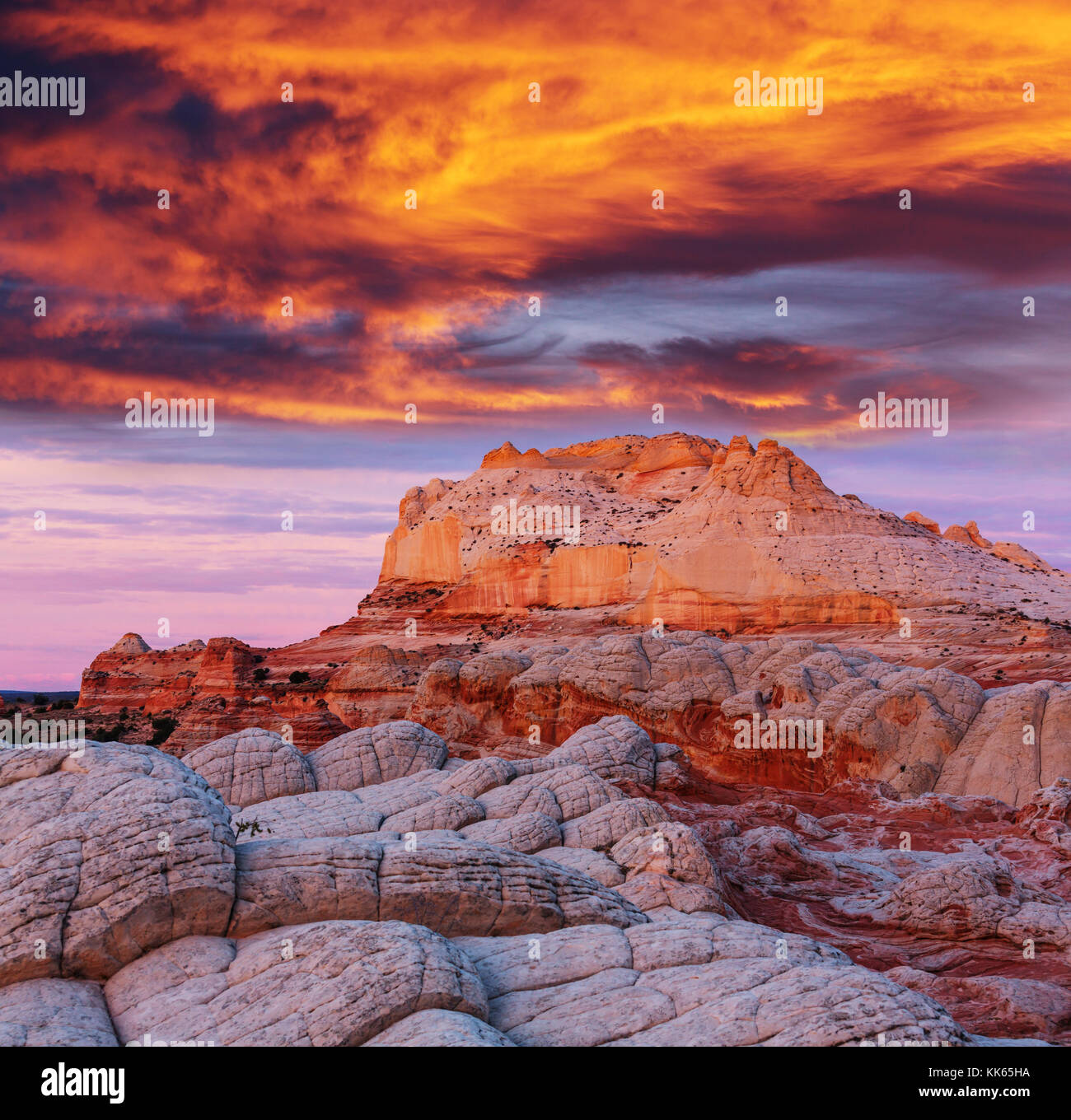 Vermilion Cliffs National Monument Landscapes at sunrise Stock Photo ...