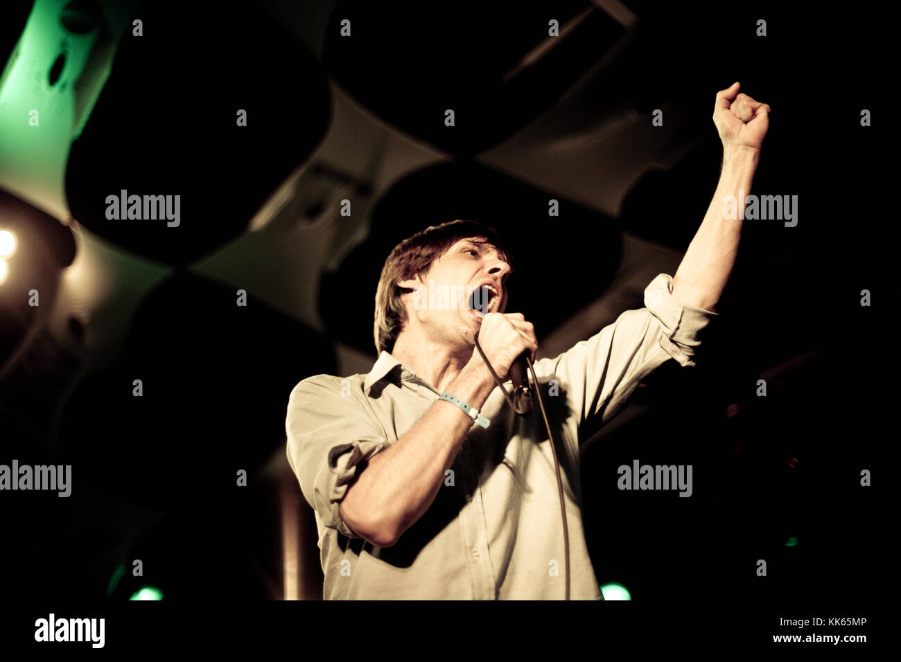 The American singer, musician and composer John Maus performs a live ...