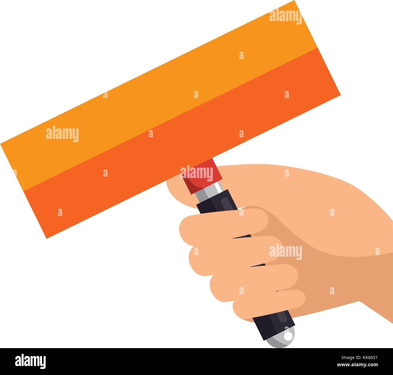 hand with banner icon Stock Vector Image & Art - Alamy