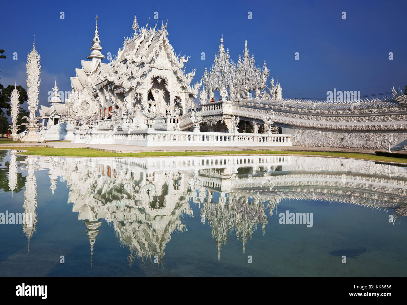 Wat Rong-Khun, Northern Thailand Stock Photo - Alamy