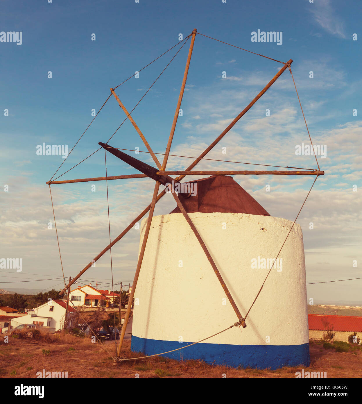 Traditional windmill algarve portugal hi-res stock photography and ...