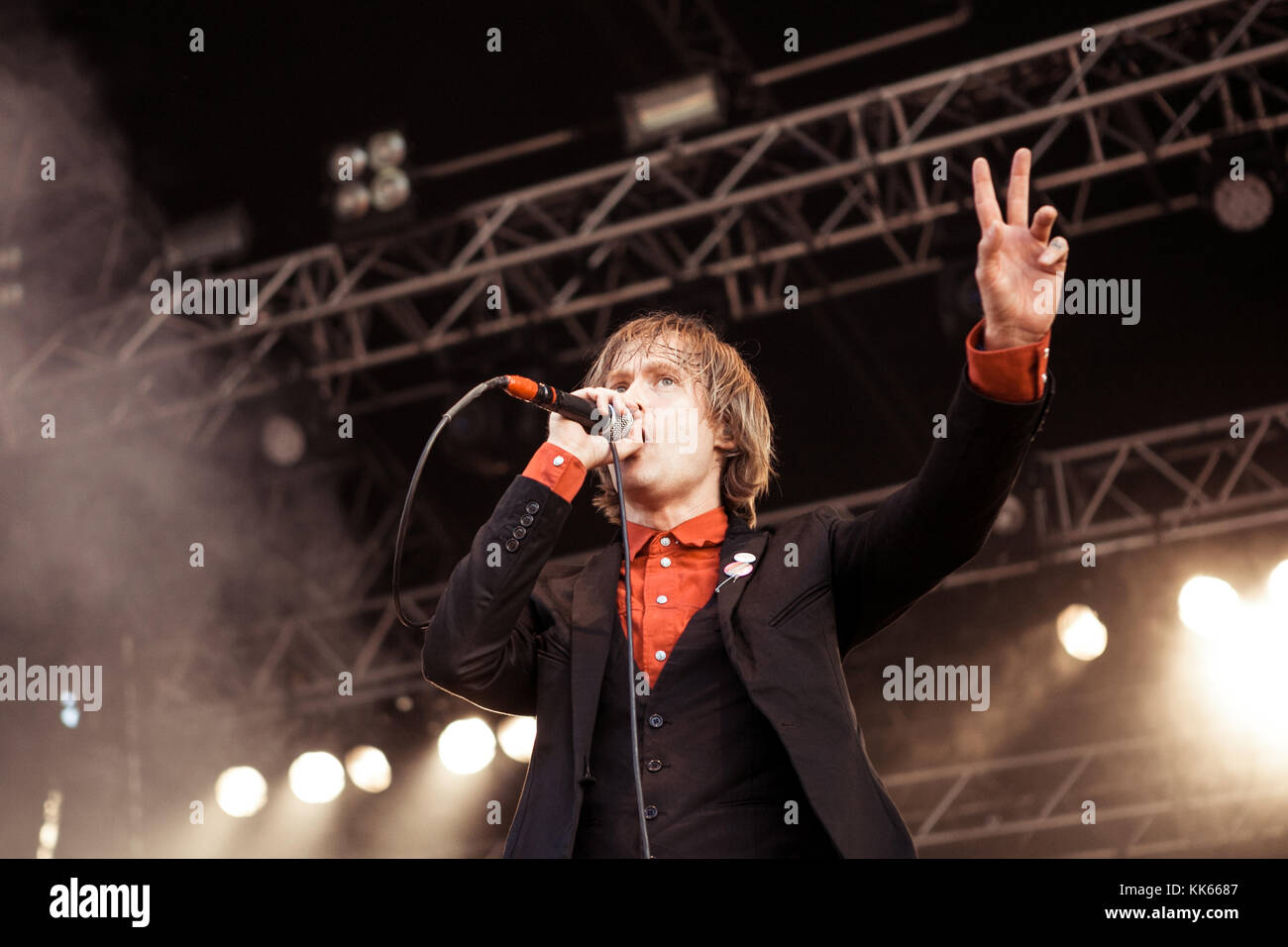 The Swedish hardcore punk band Refused performs a live concert at the ...