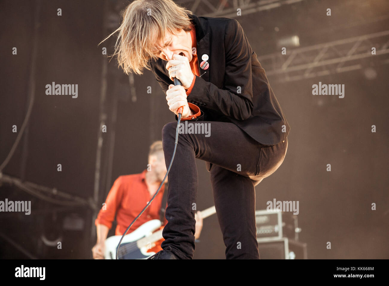 The Swedish hardcore punk band Refused performs a live concert at the ...