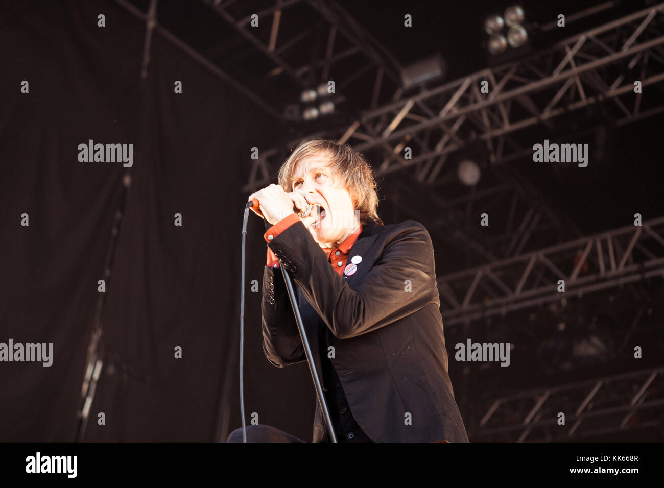 The Swedish hardcore punk band Refused performs a live concert at the ...