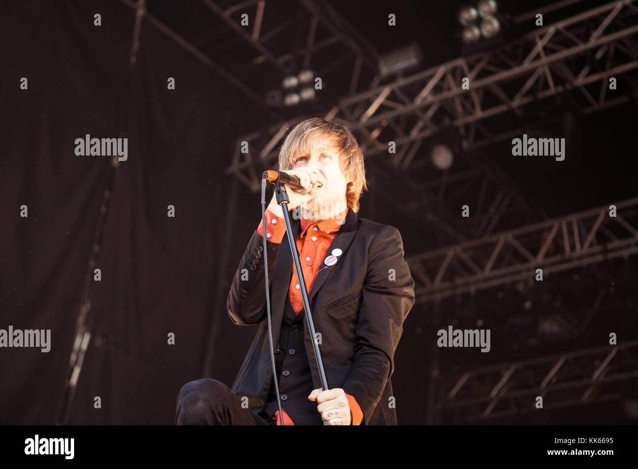 The Swedish hardcore punk band Refused performs a live concert at the ...