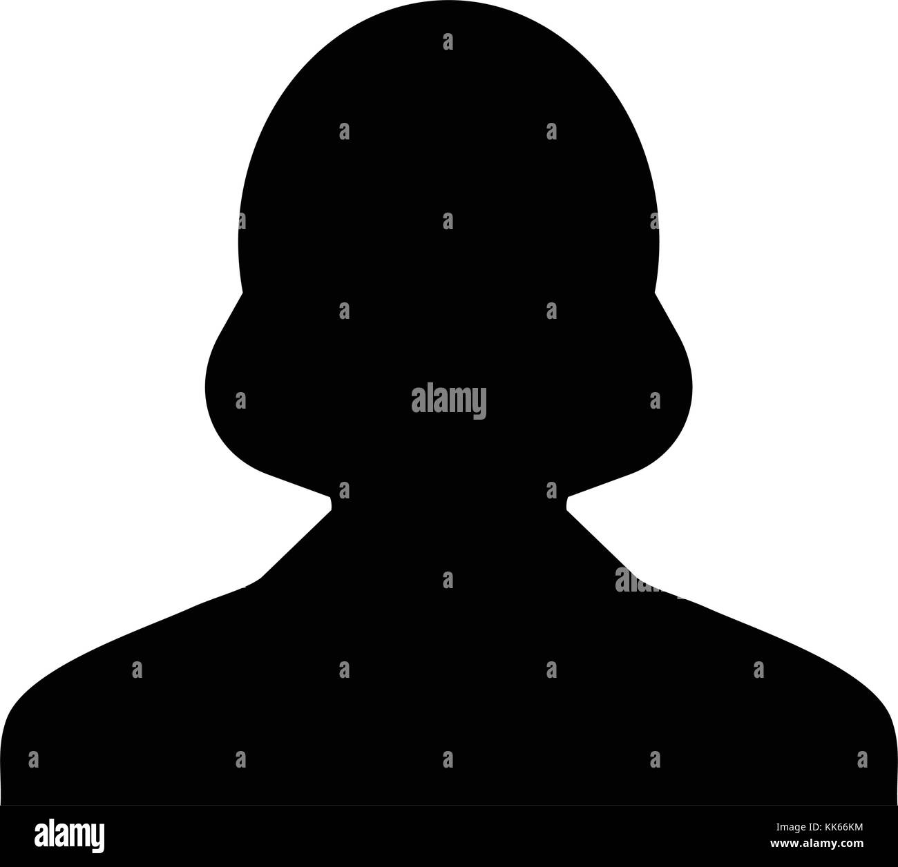 User Icon Vector Female Person Symbol Profile Avatar Sign in Flat Color ...