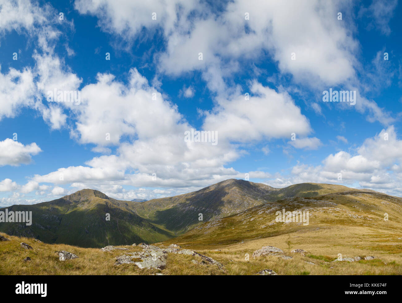 Looking over to the corbetts Fuar Bheinn and Creach Bheinn on the ...