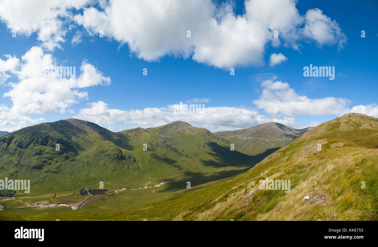 Looking towards the Glen Galmadale horseshoe on the Morvern peninsula ...
