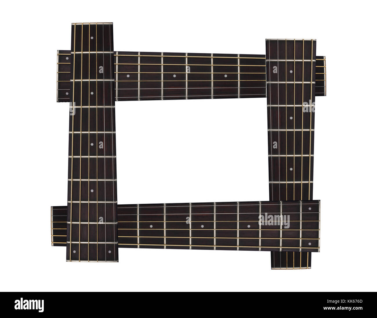 Musical instrument - Acoustic guitar neck frame white background ...