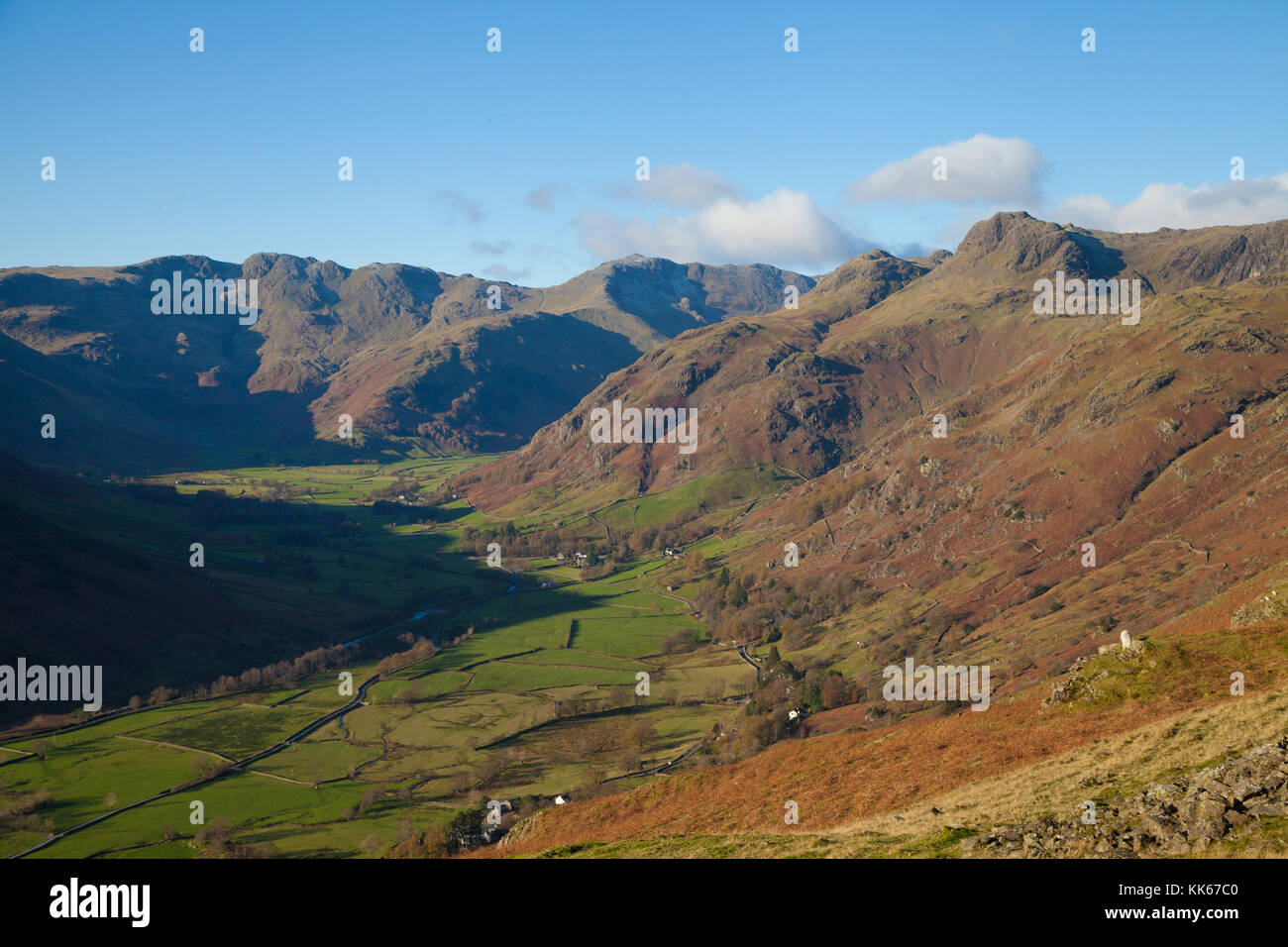 Langdale valley in the Lake District England Stock Photo - Alamy
