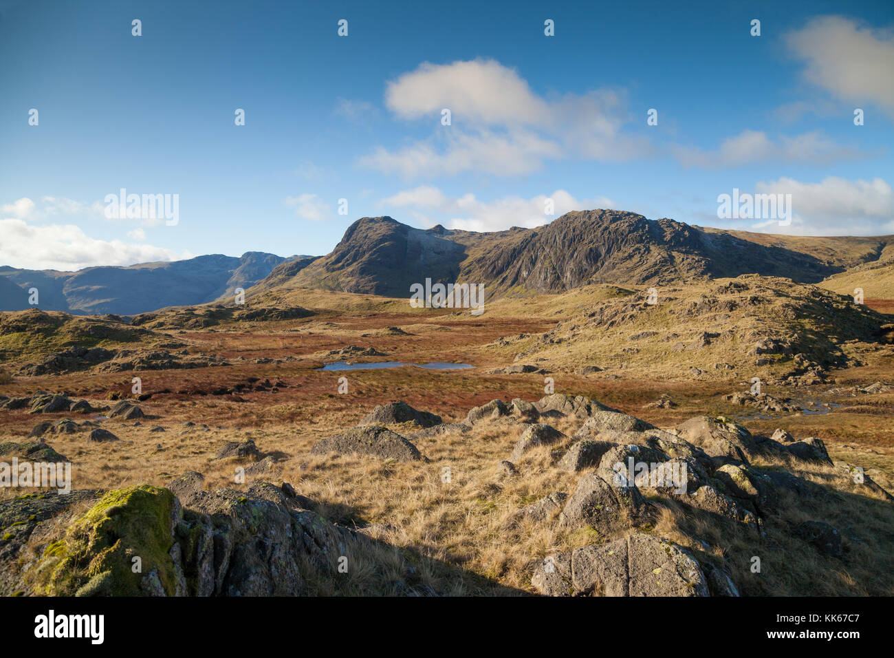 Lake district national park harrison stickle hi-res stock photography ...