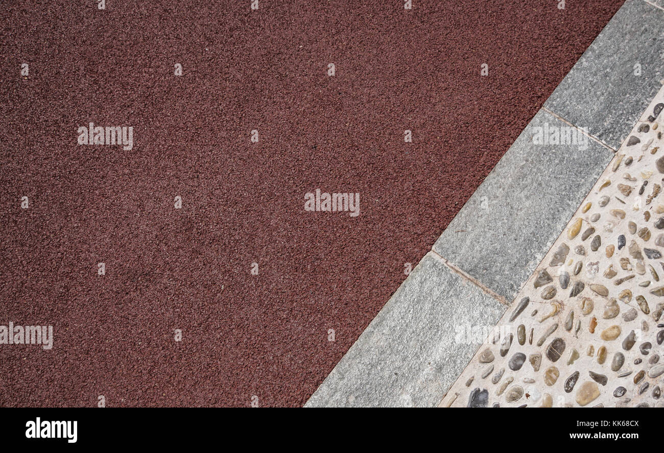 Perspective View of Various Color Grunge Brick Stone on The Ground for ...
