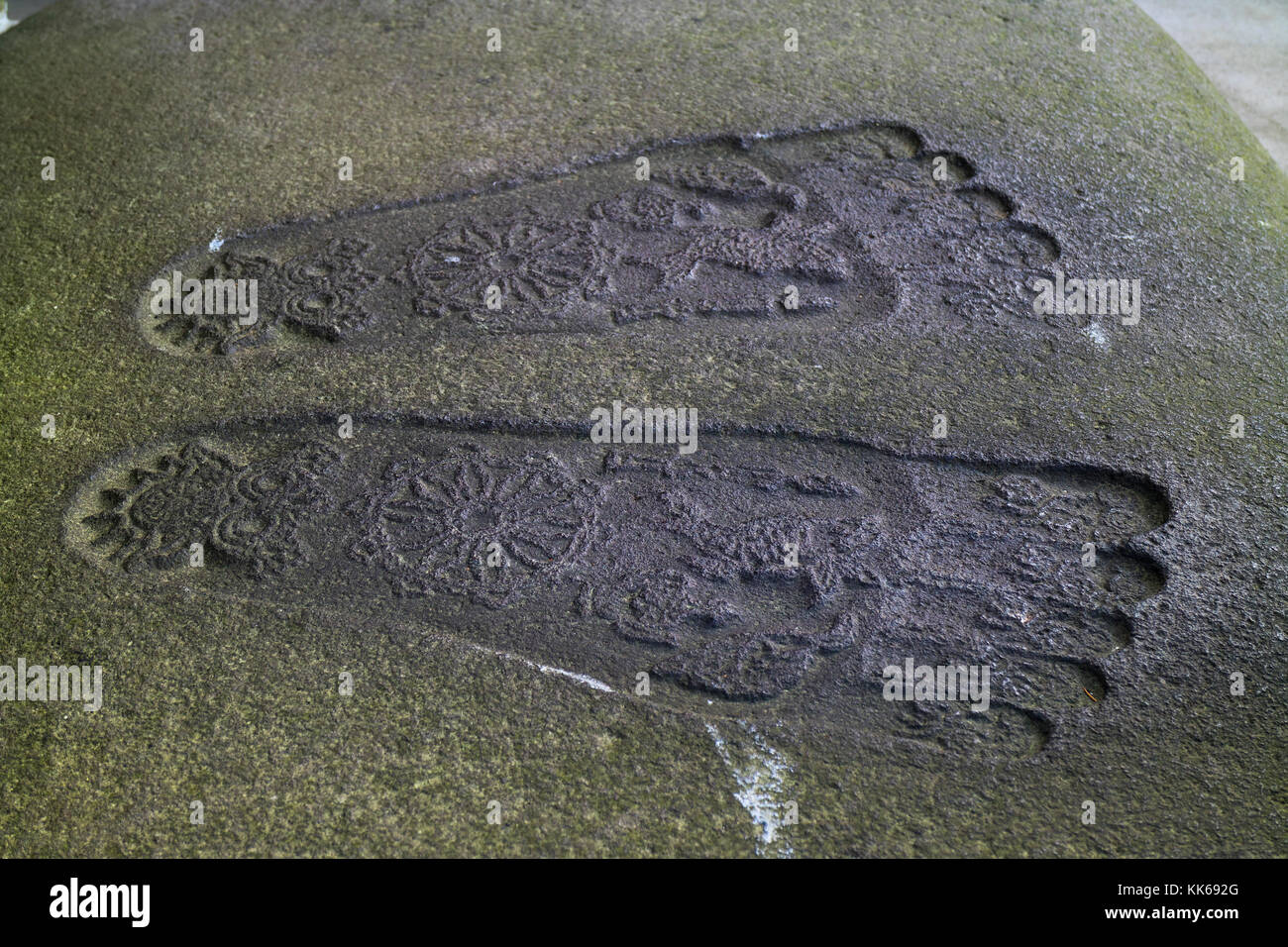 The footprints temple hi-res stock photography and images - Alamy