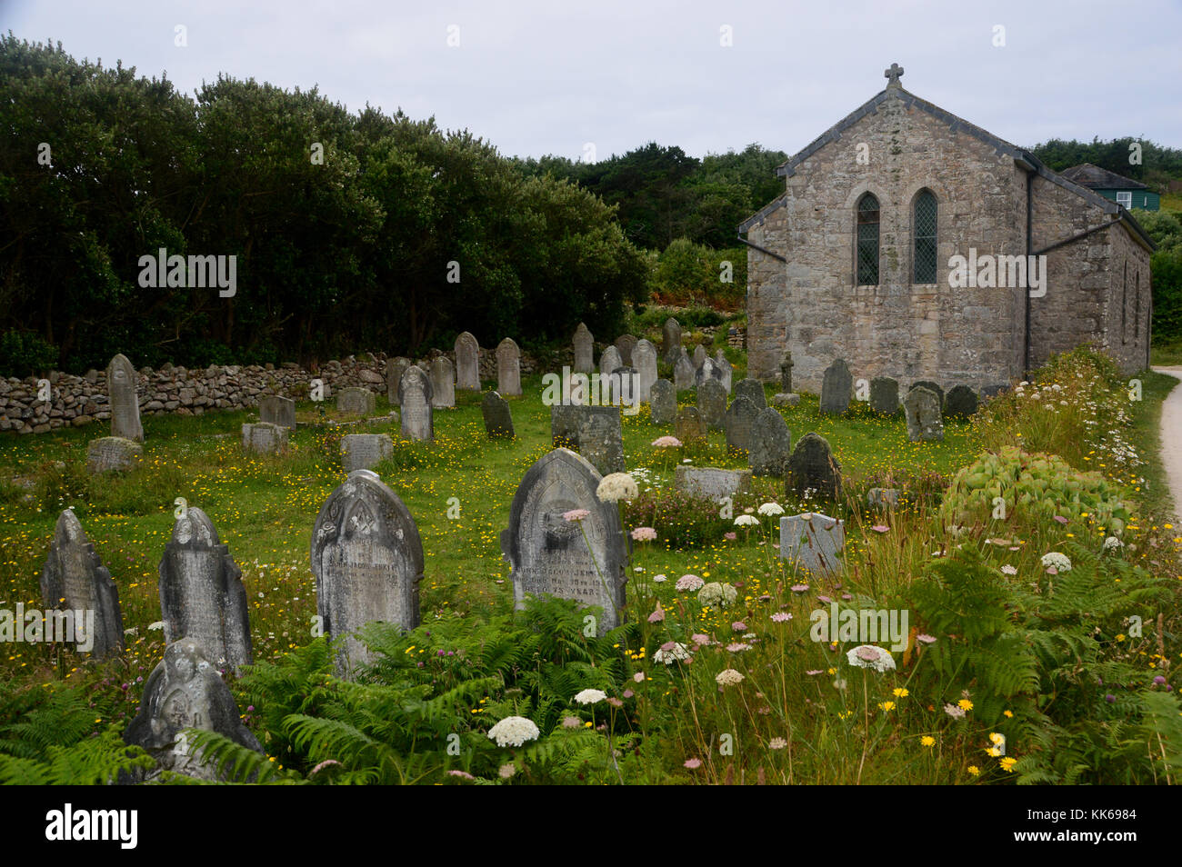 All Saints Church on the Island of Bryher in the Isles of Scilly ...