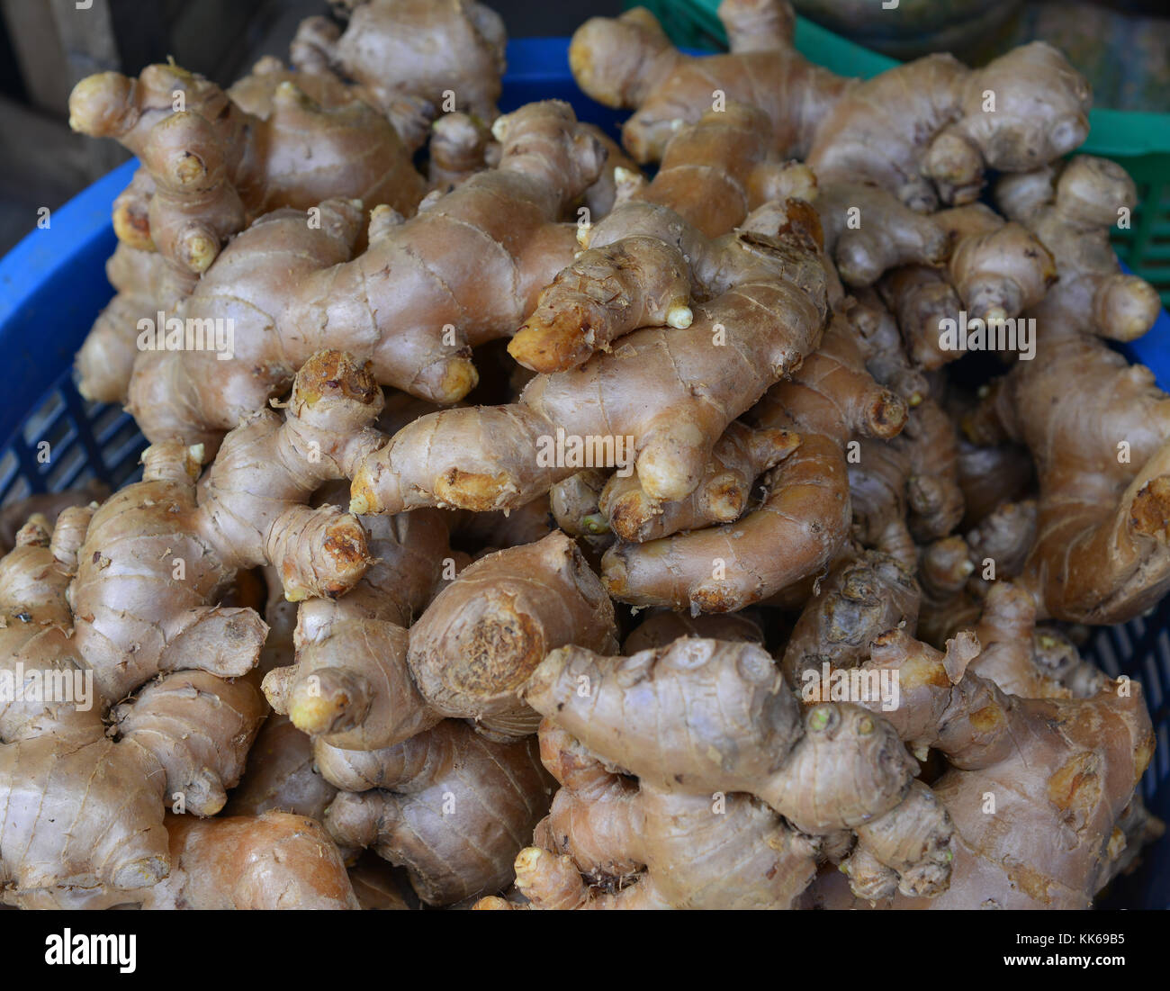 Fresh organic ginger at the market in Coron Island, Philippines Stock ...