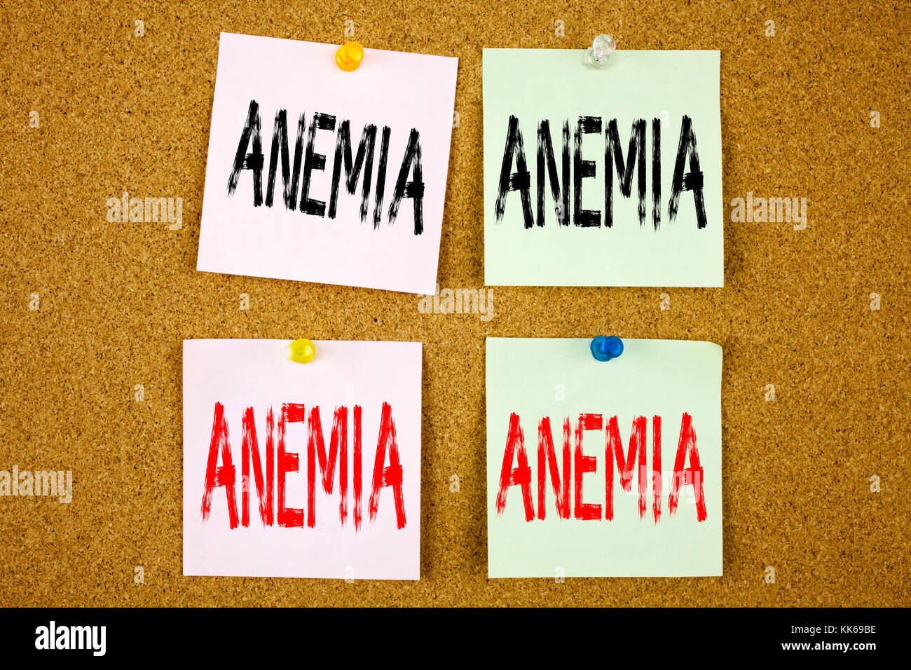 Conceptual hand writing text caption inspiration showing Anemia ...