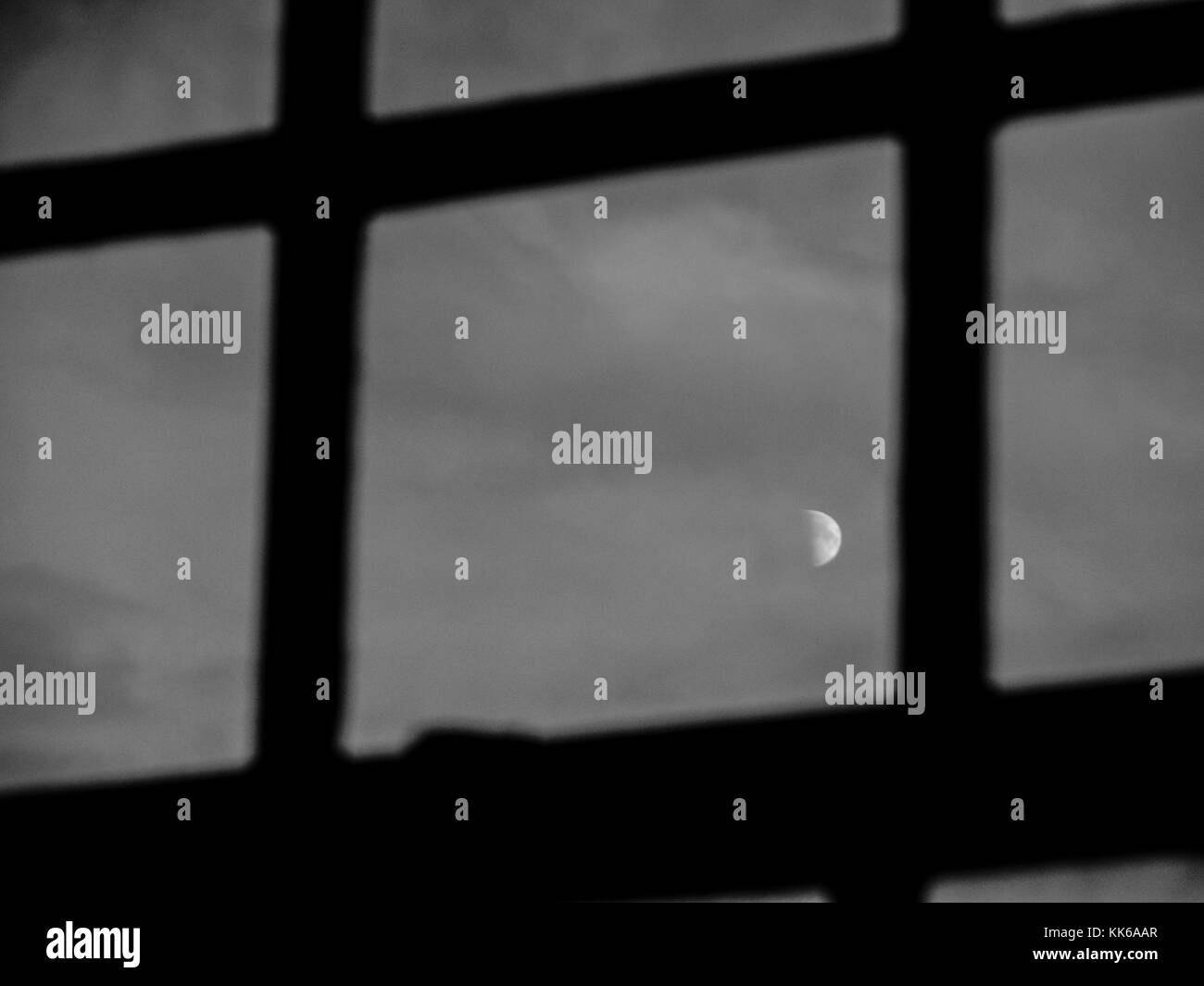 Window moon Black and White Stock Photos & Images - Alamy