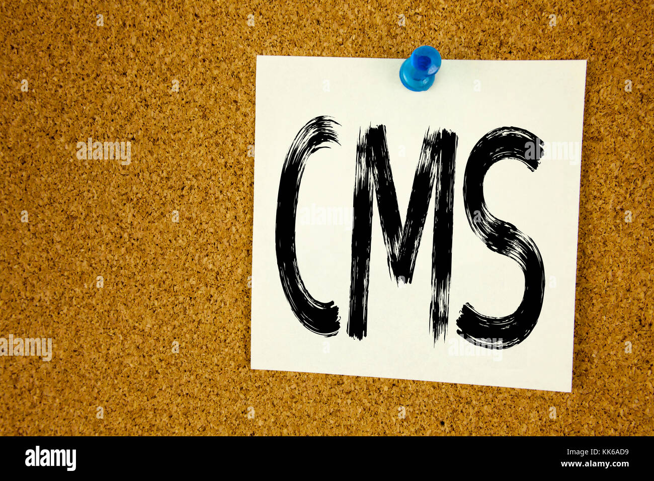 Conceptual hand writing text caption inspiration showing CMS. Business ...