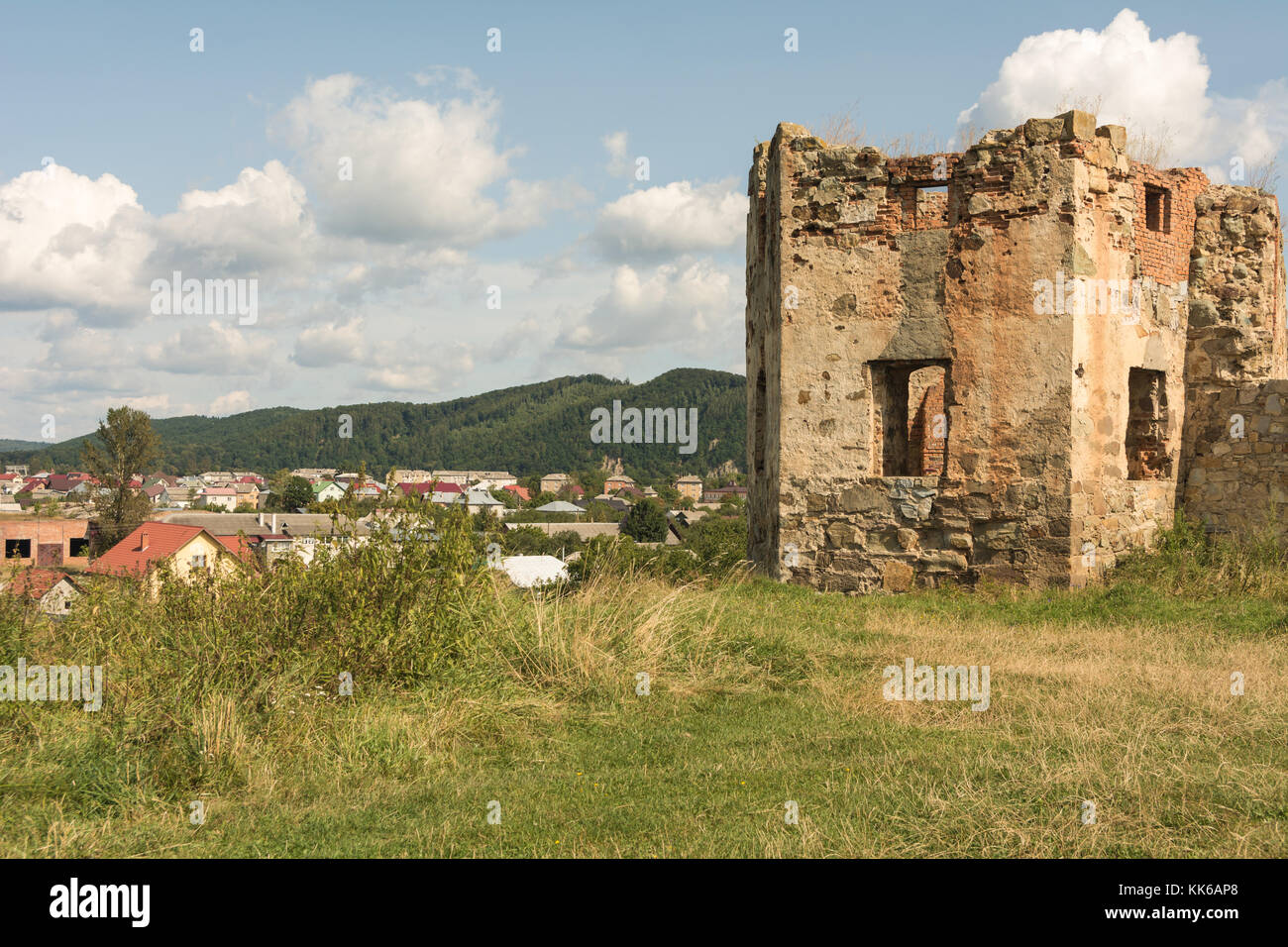 Unique ruins of ancient castles against the blue sky Stock Photo - Alamy
