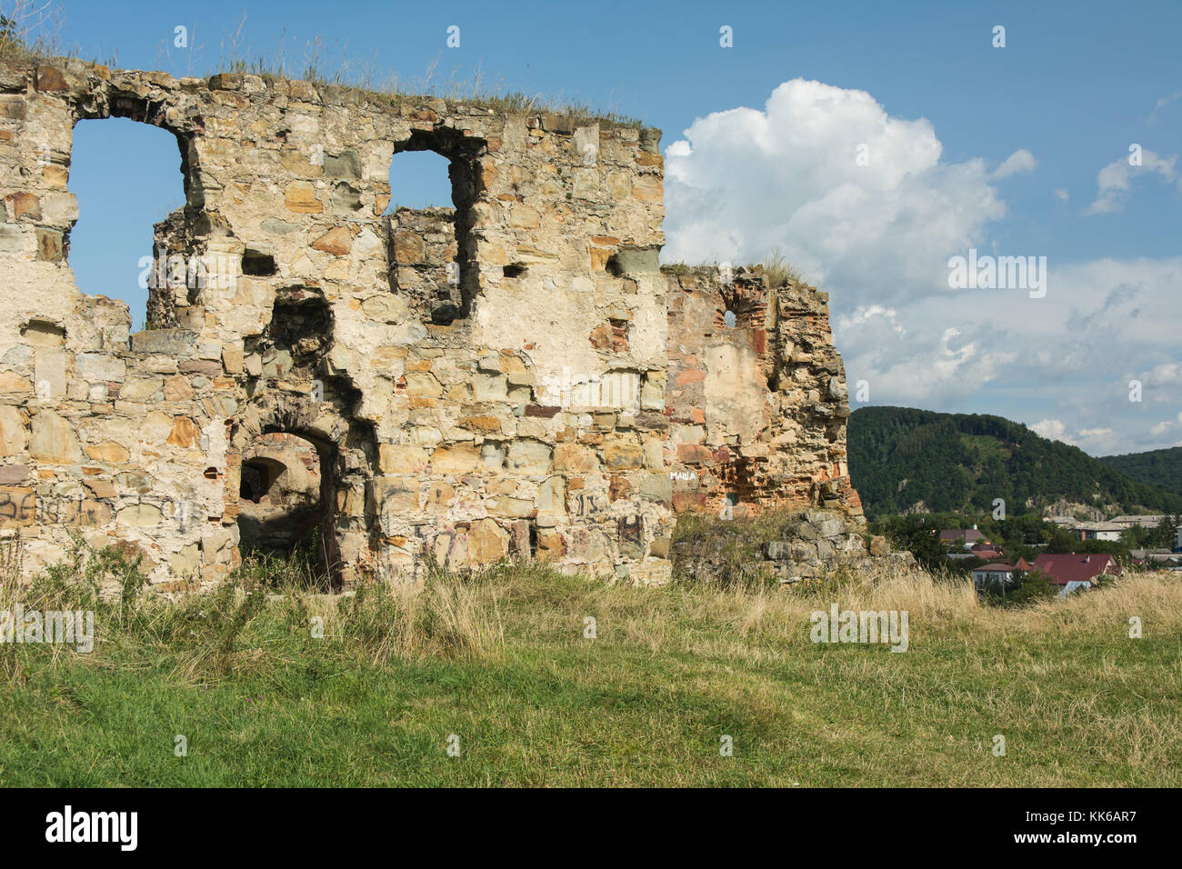 Unique ruins of ancient castles against the blue sky Stock Photo - Alamy