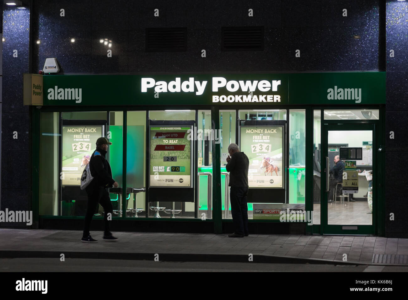 Paddy Power bookmaker shop, Birmingham city centre UK Stock Photo - Alamy