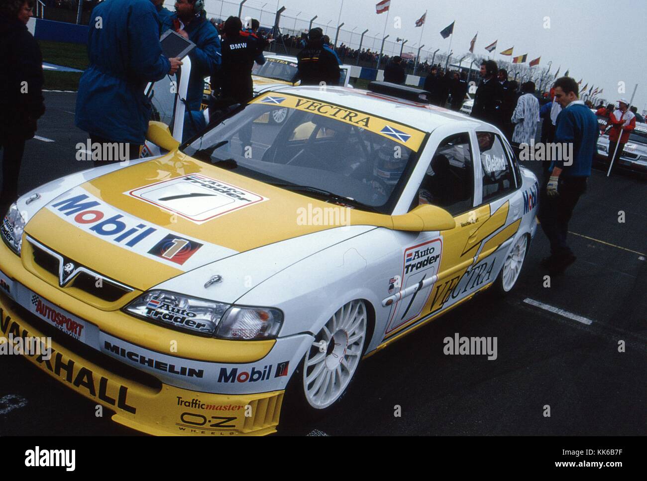 John Cleland with the Vauxhall Vectra, 1996 British Touring Car ...