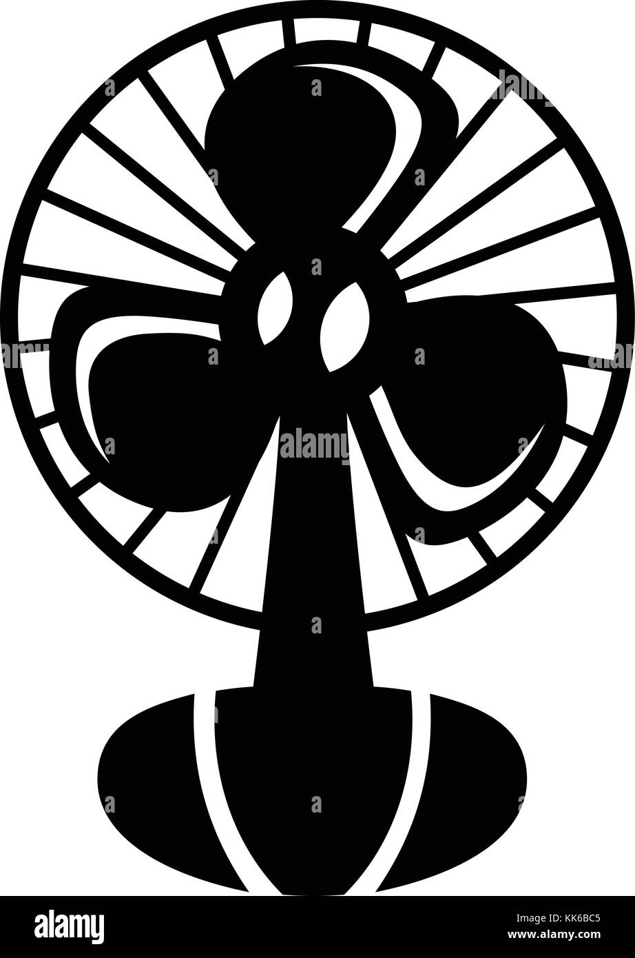 Fan icon, simple black style Stock Vector Image & Art - Alamy