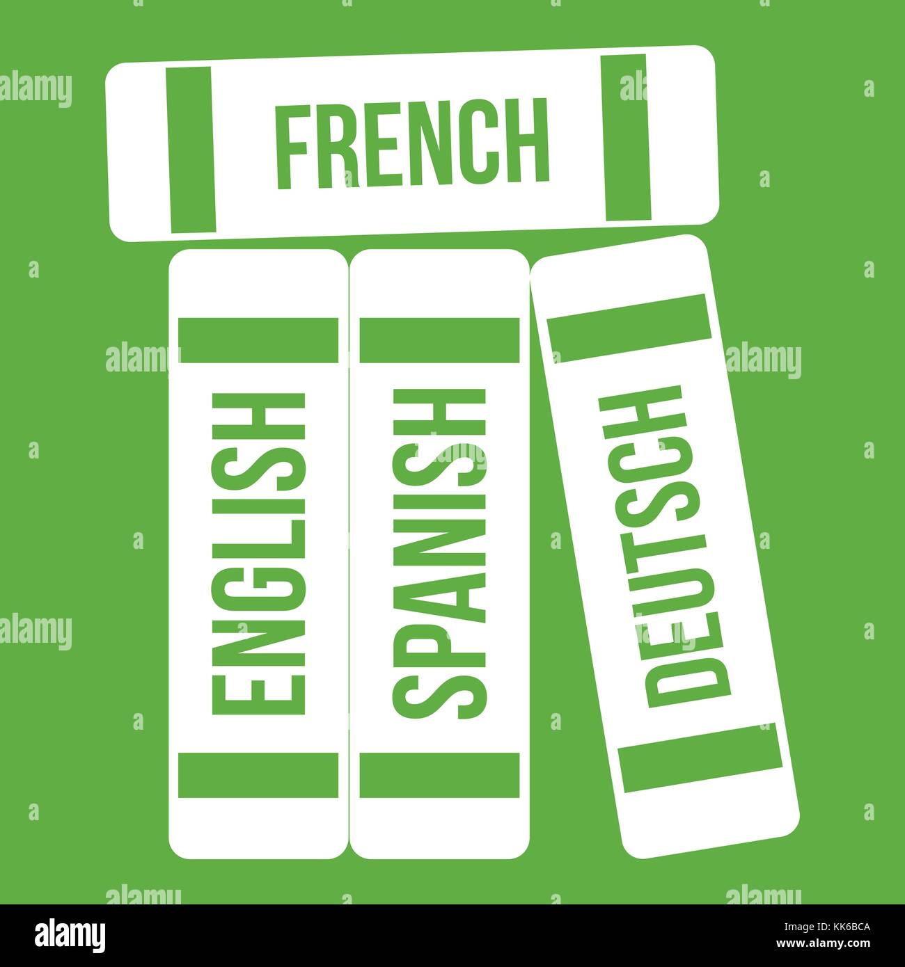 Dictionaries icon green Stock Vector Image & Art - Alamy