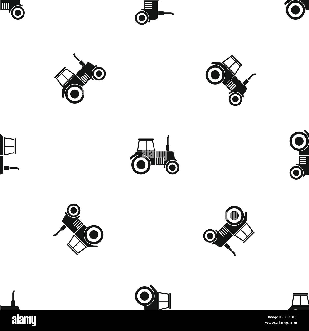 Tractor pattern seamless black Stock Vector Image & Art - Alamy