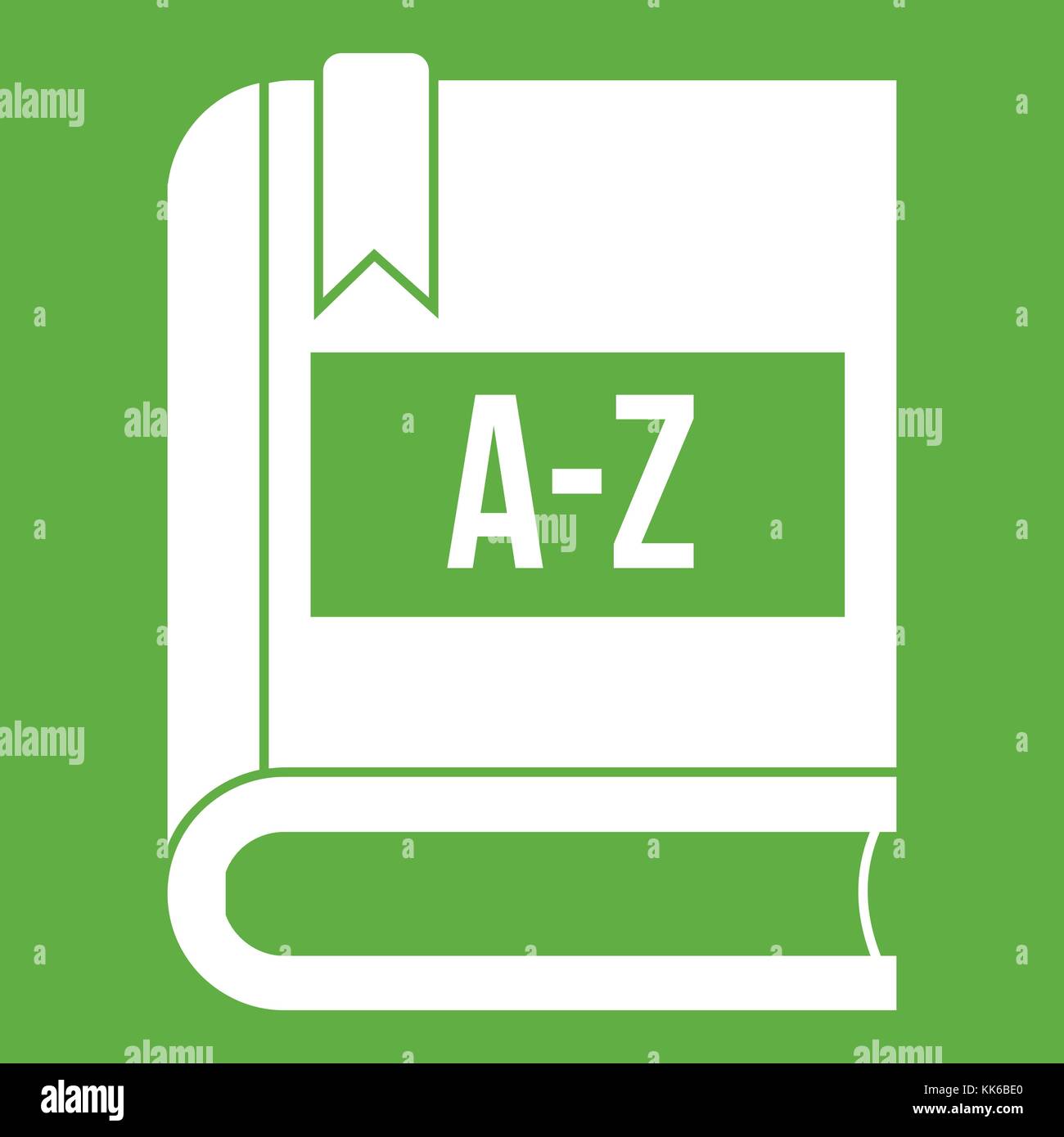 Dictionary book icon green Stock Vector Image & Art - Alamy