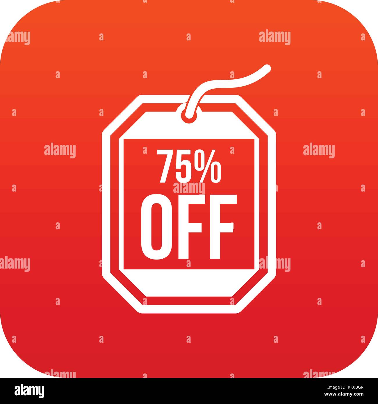 75 percent discount red Stock Vector Images - Alamy
