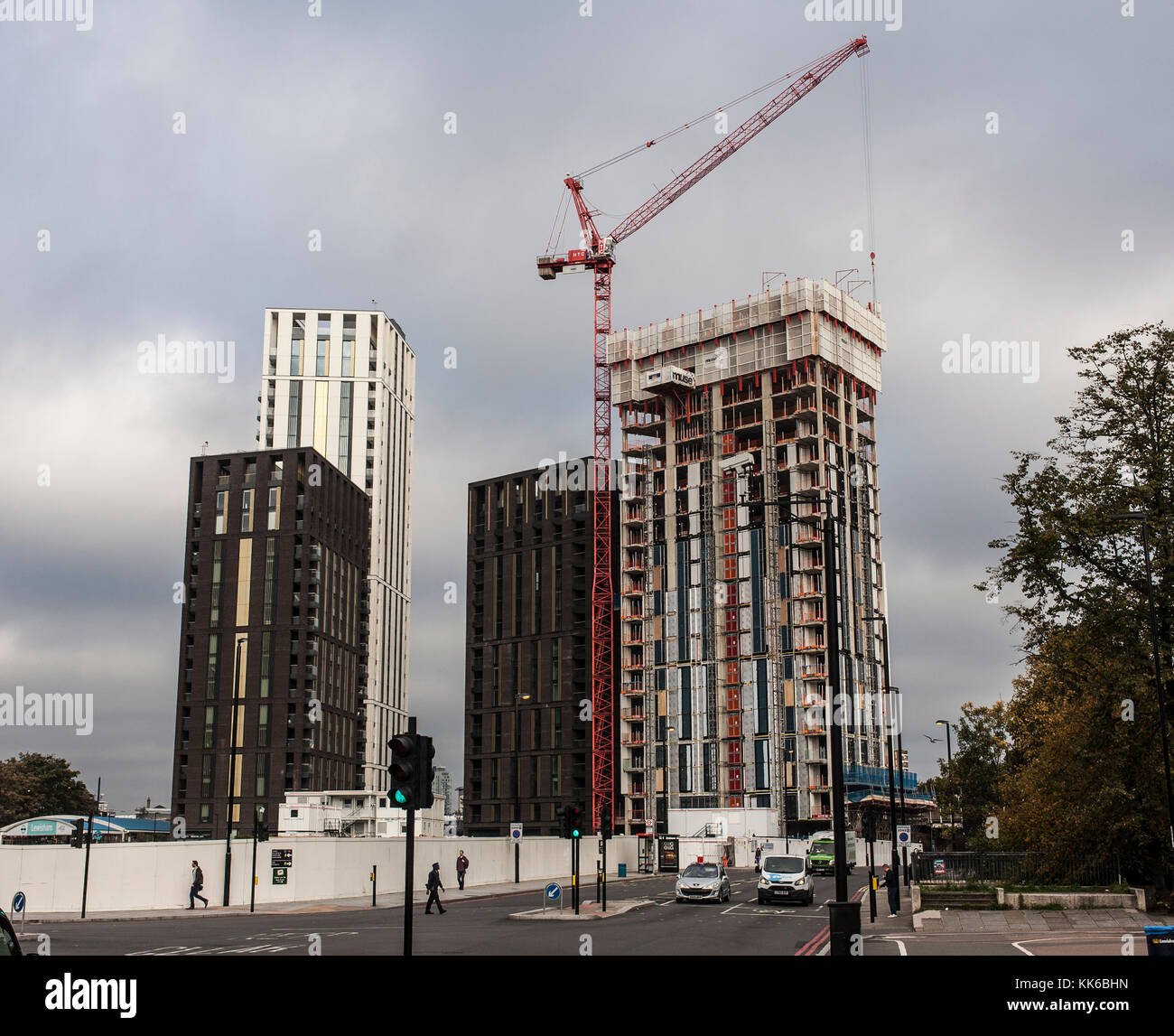 new building in progress in Lewisham Stock Photo - Alamy