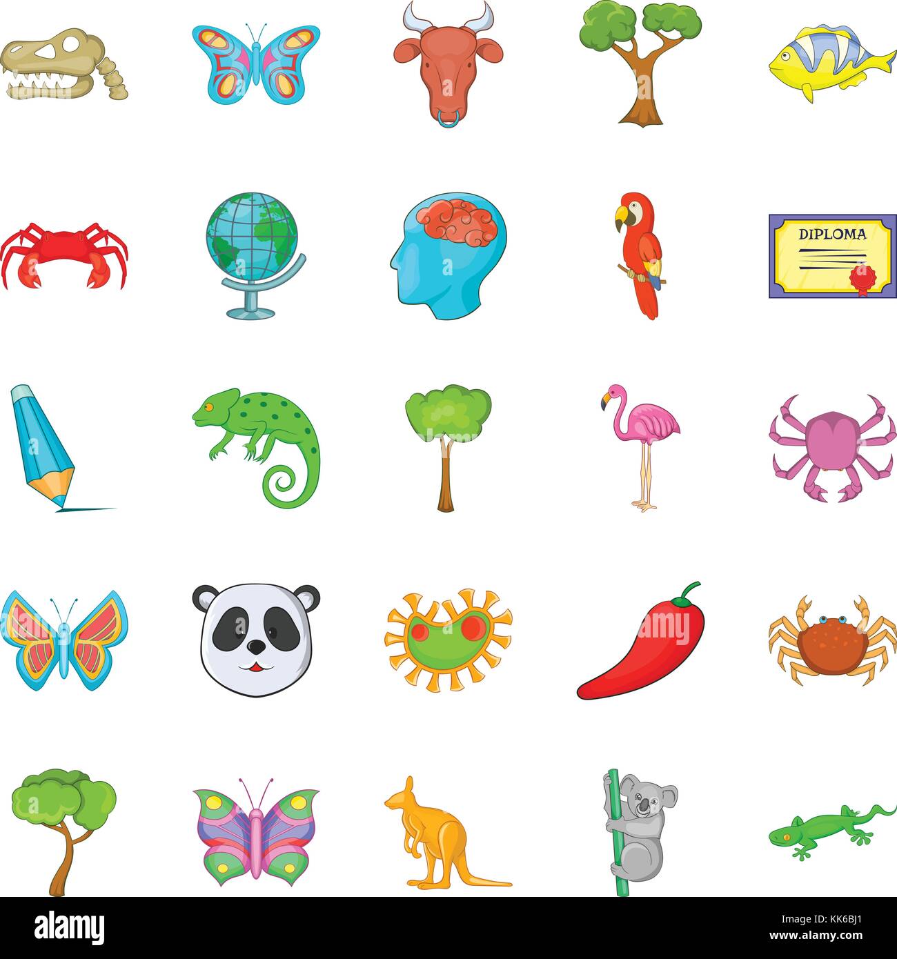 Assimilation icons set, cartoon style Stock Vector Image & Art - Alamy