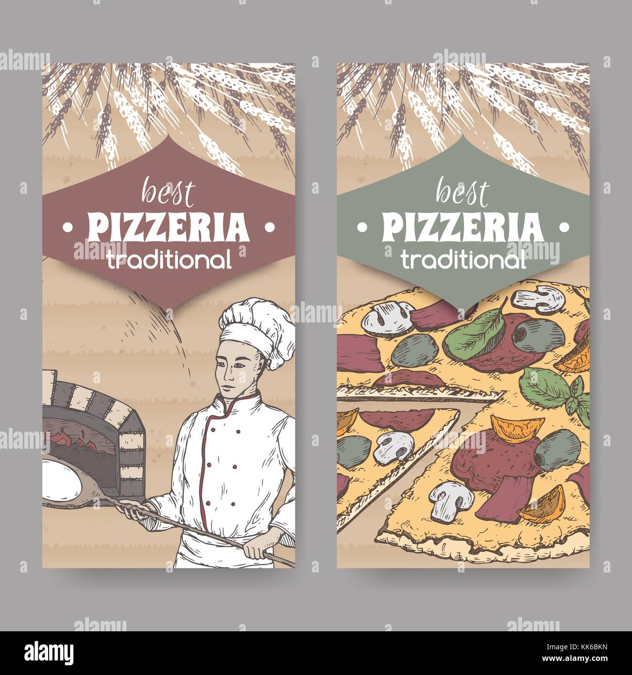 Pizza drawing color pizza line hi-res stock photography and images - Alamy
