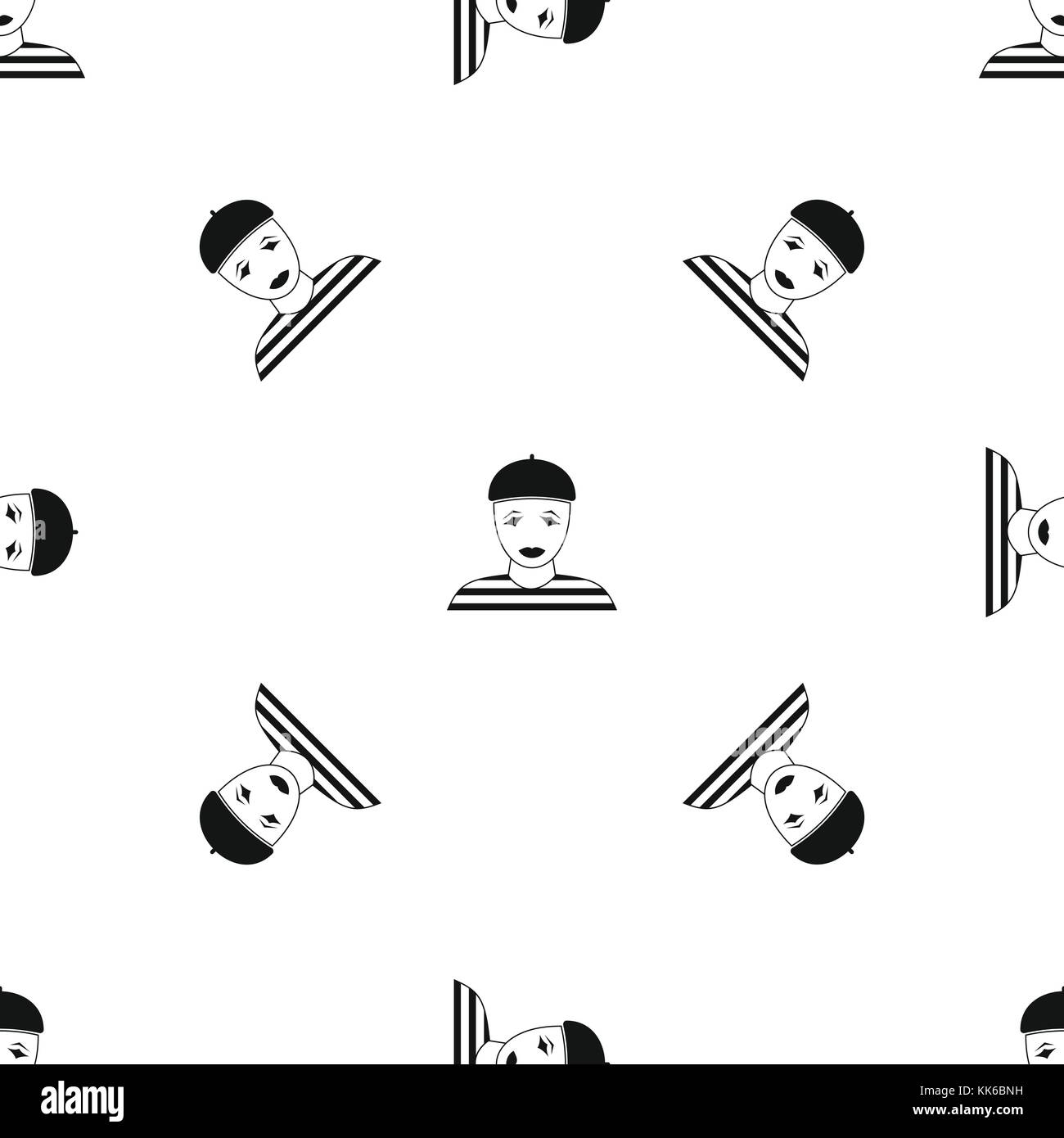 Clown pattern seamless black Stock Vector Image & Art - Alamy